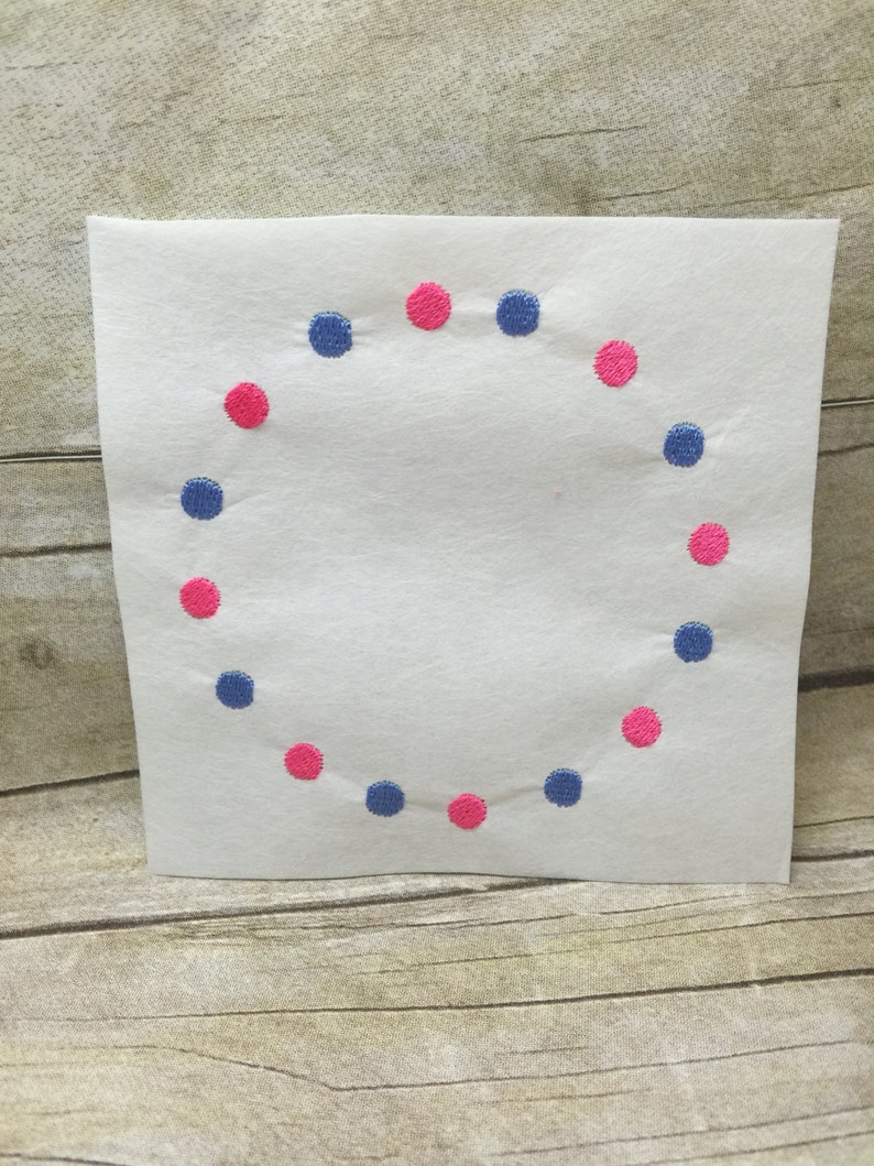 Dot Circle Embroidery Design, Pola Dots Embroidery Design - Etsy