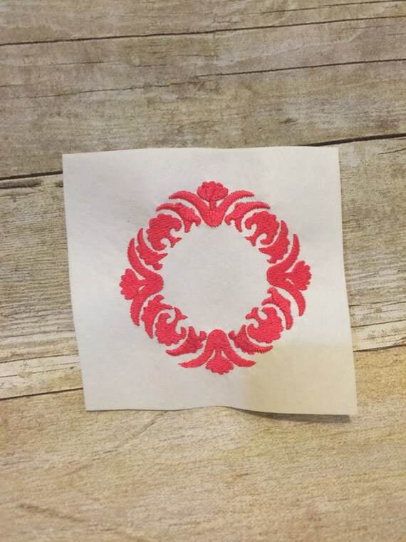 Fancy Frame Embroidery Design Fancy Frame Applique | Etsy