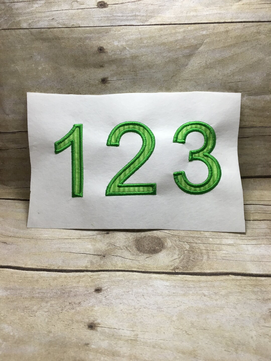 Appliqued Numbers, Numbers Applique, Number Embroidery Design Applique ...