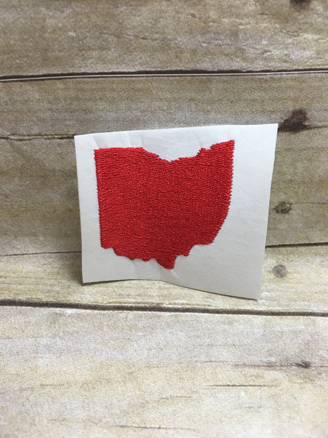 Ohio Embroidery Design, Ohio Embroidery Design Filled In - Etsy