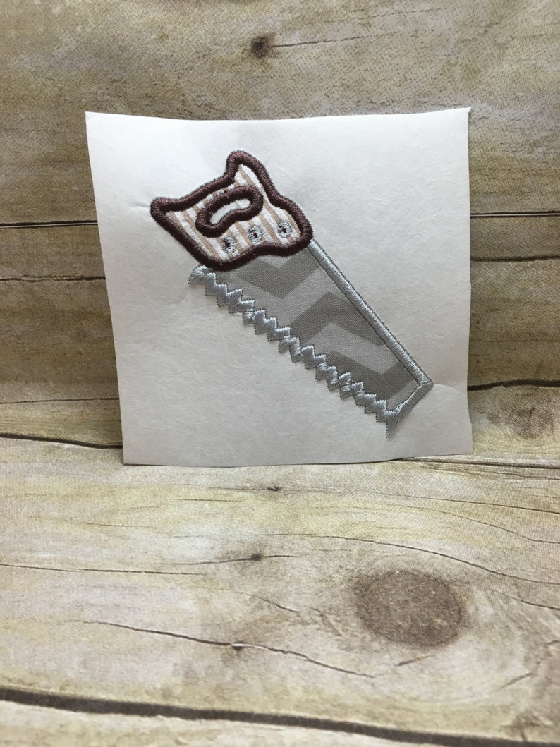 Saw Applique Saw Embroidery Design Applique Tool Applique | Etsy