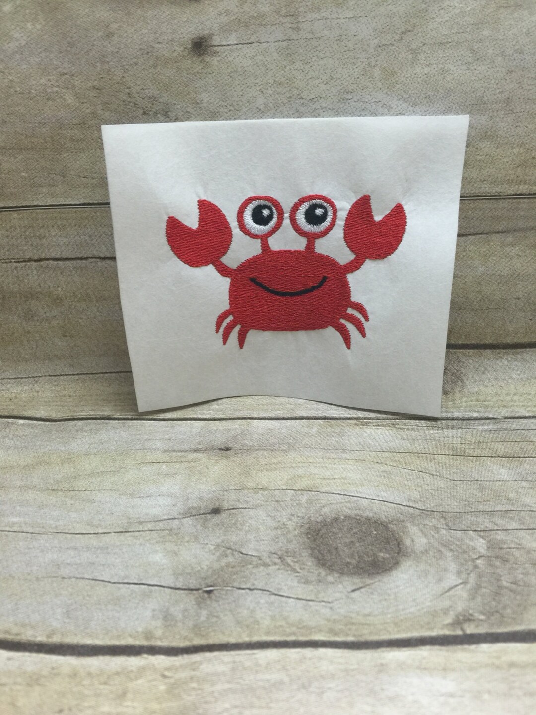 Crab Embroidery Design, Beach Crab Embroidery Design - Etsy