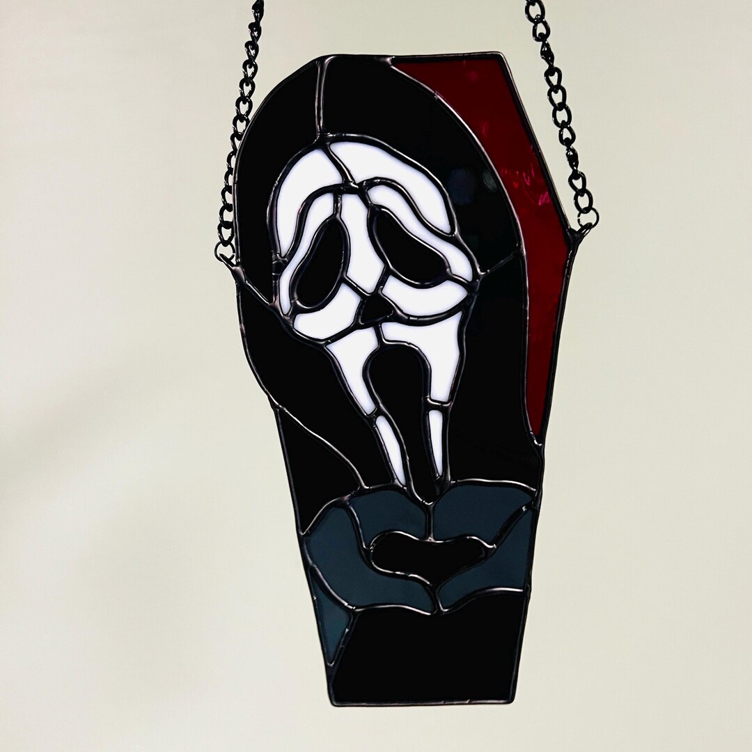 Ghostface Scream Horror Movie Halloween Stained Glass Suncatcher *made ...