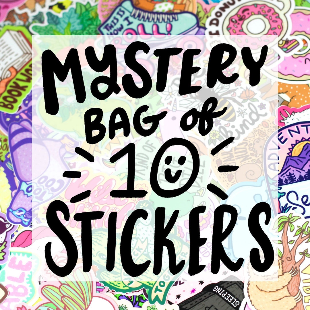 Mystery Sticker Pack 10 Stickers - Etsy