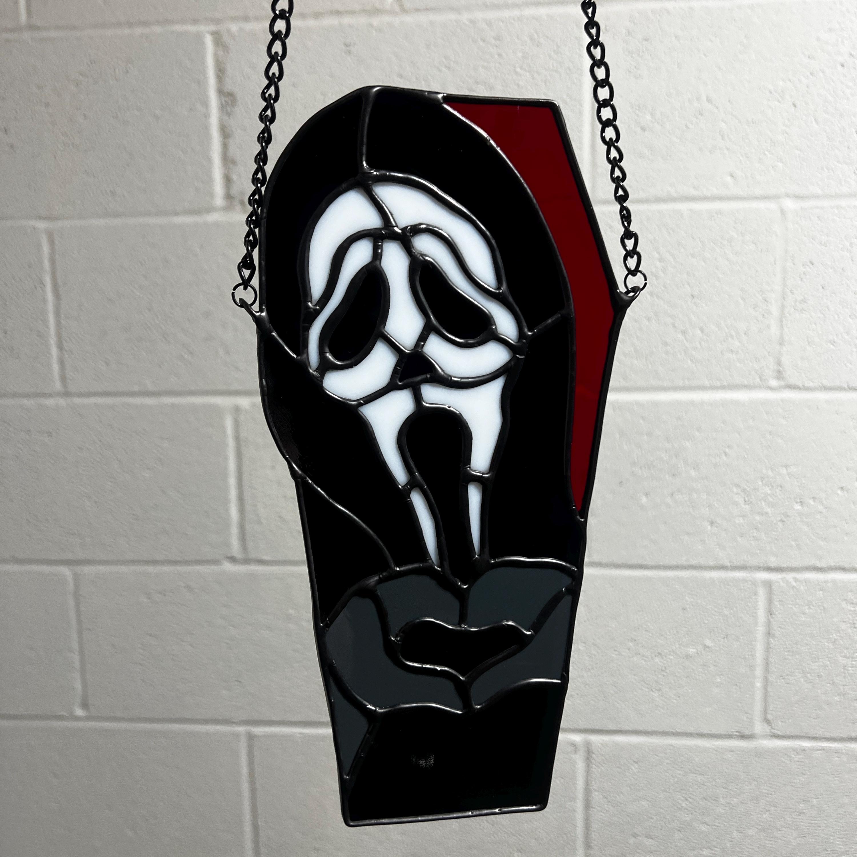 Ghostface Scream Horror Movie Halloween Stained Glass Suncatcher *made ...