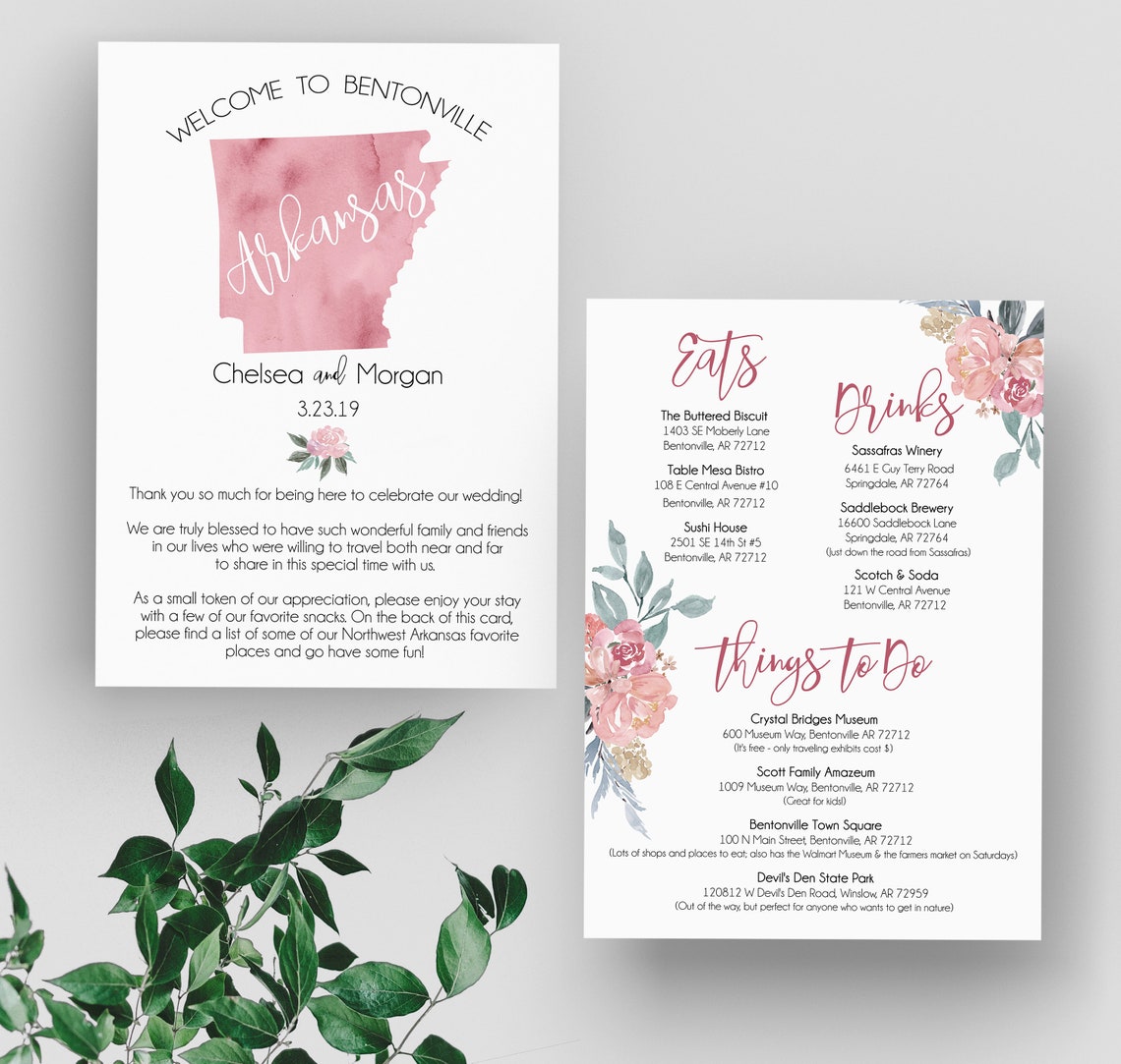 Welcome Bag Card Wedding Details Welcome Bags Guest Bag | Etsy