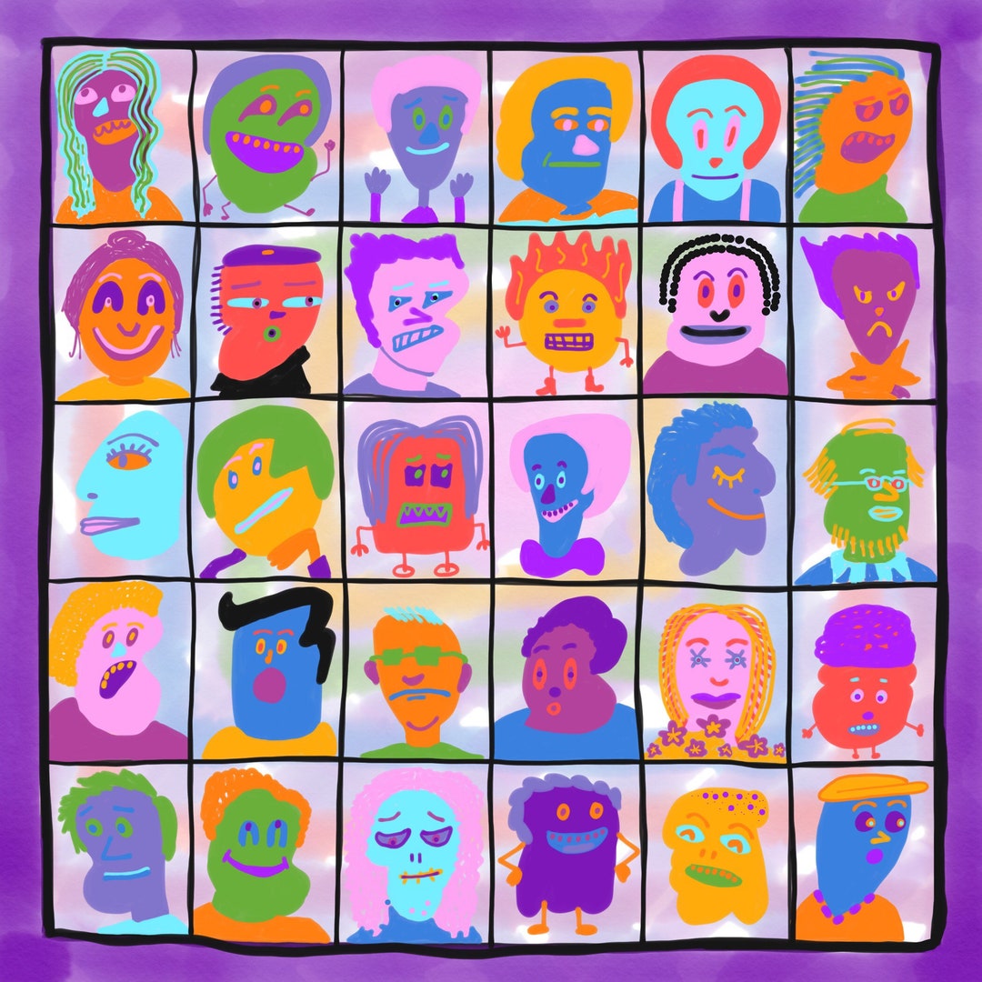 30 Faces - Etsy