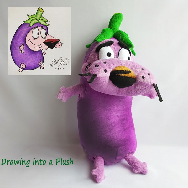 Courage the Cowardly Dog Plush - Etsy