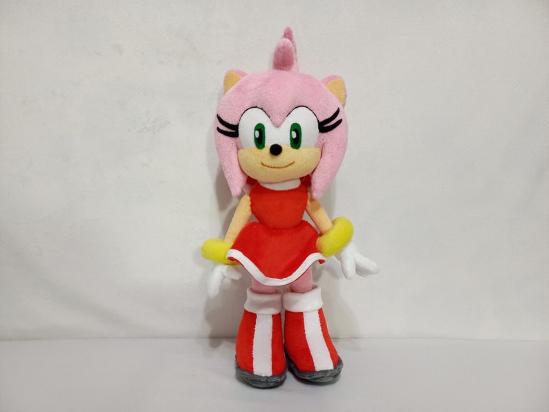 Custom plush Just Like amy rose sonic inspired funmade - Etsy México