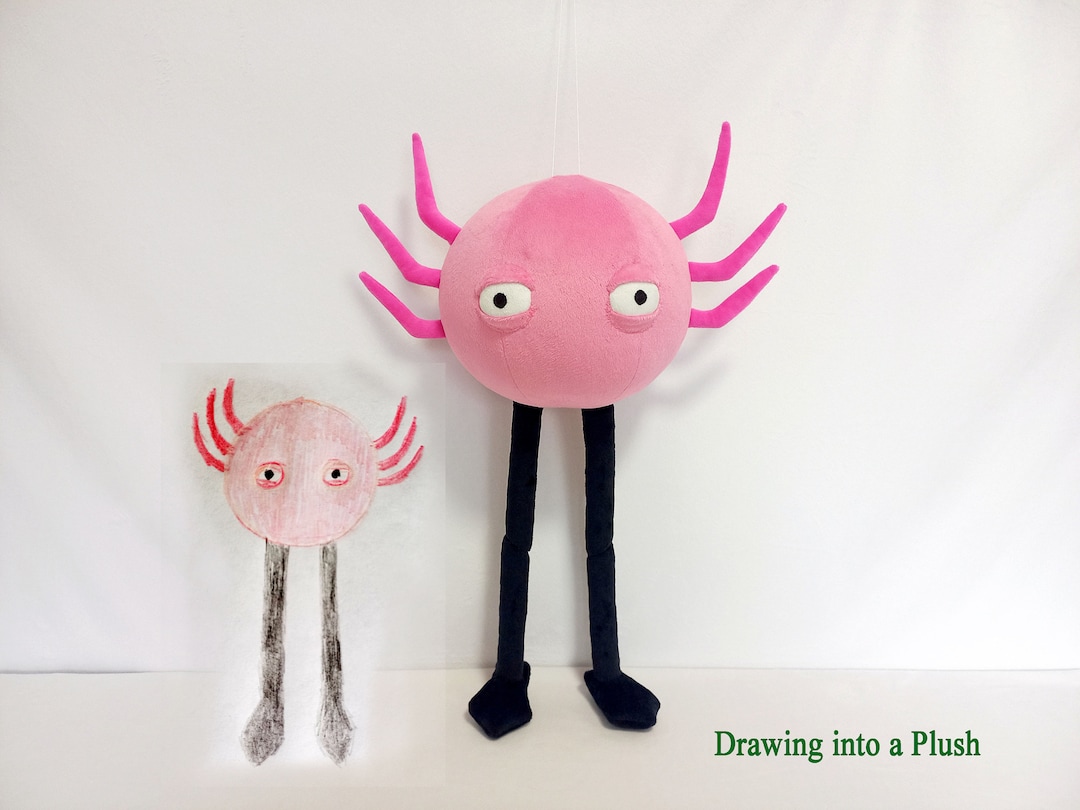 Custom Plush Just Like Kinito the Axoloti Plush Inspired Plush, Funmade ...