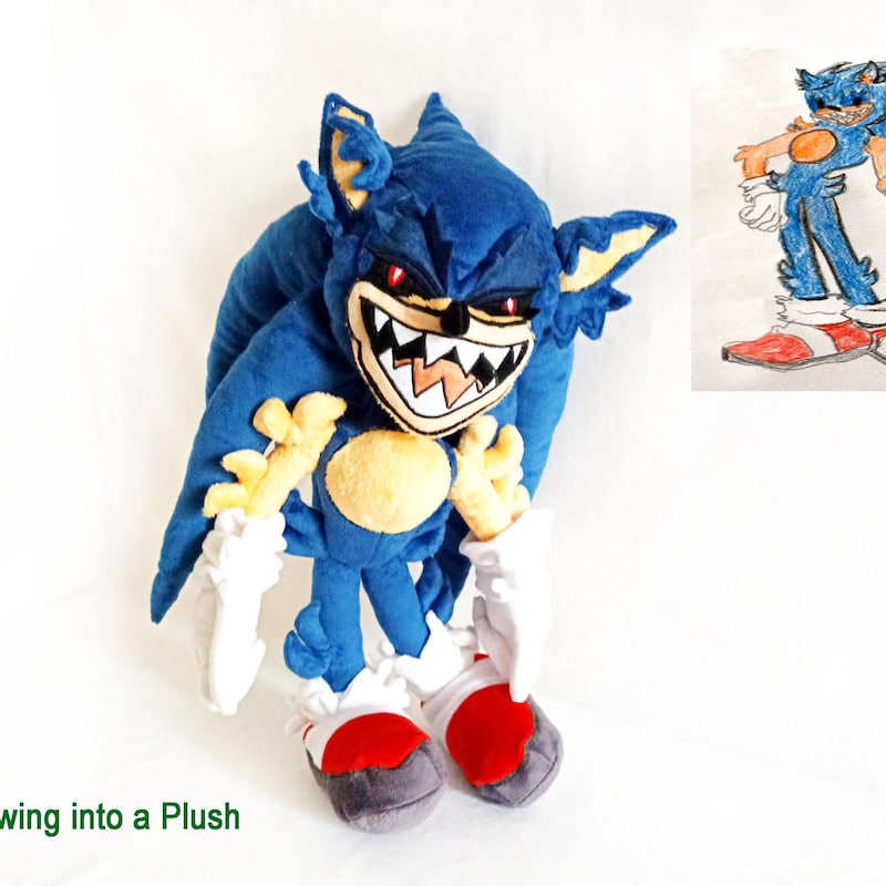 Shin Sonic Plushie - Etsy Canada
