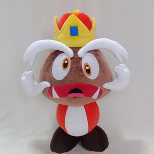 Custom Plush Just Like Paper Mario Goomba King Goomboss Inspired ...