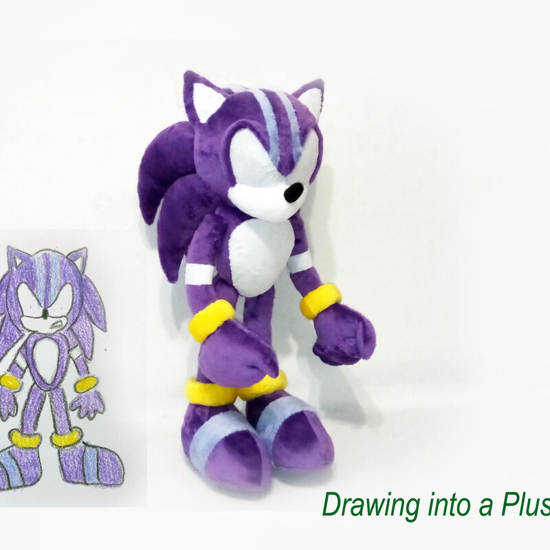 Dark Sonic Plush - Etsy