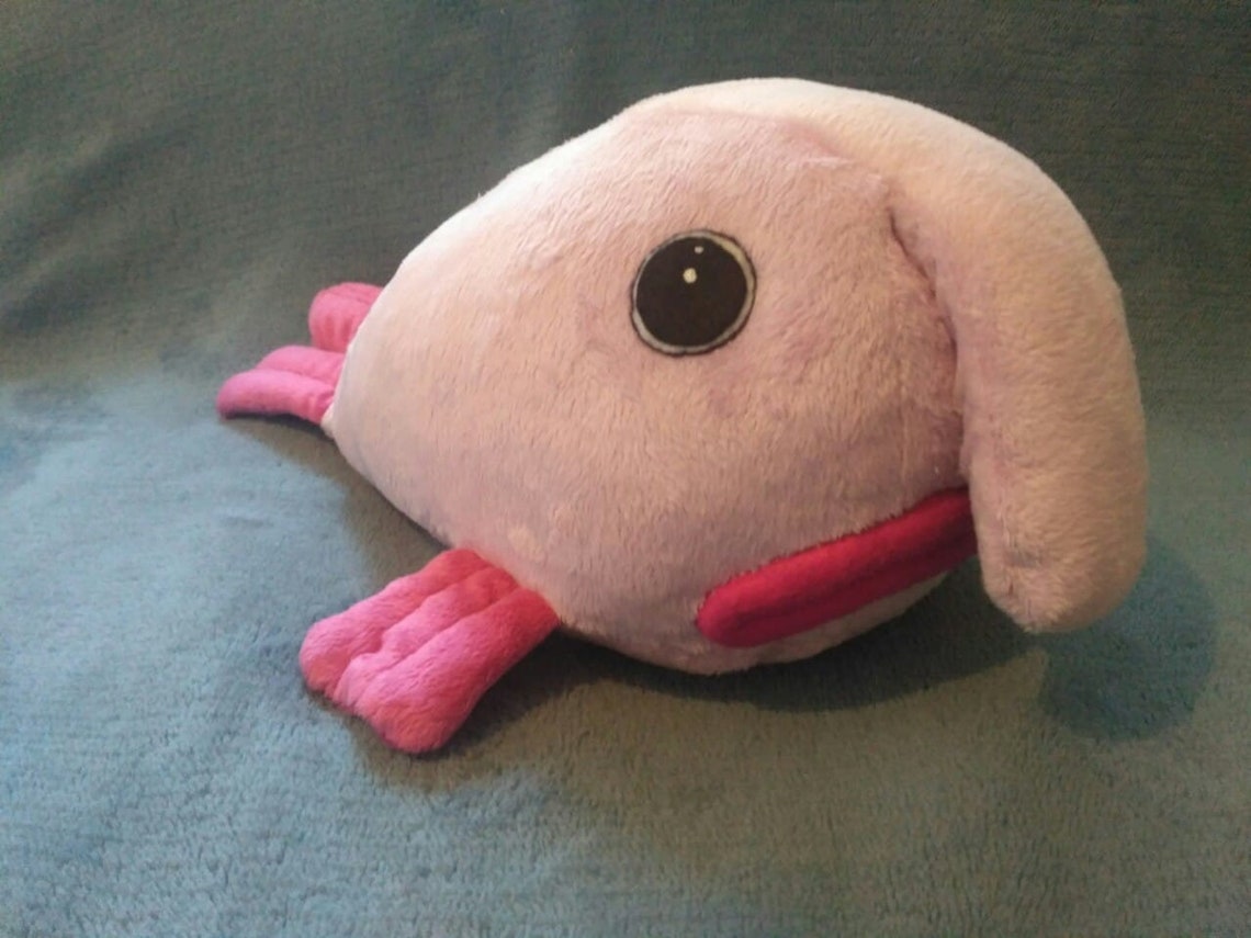 Blobfish plushie handmade kawaii blobby fish stuffed soft | Etsy
