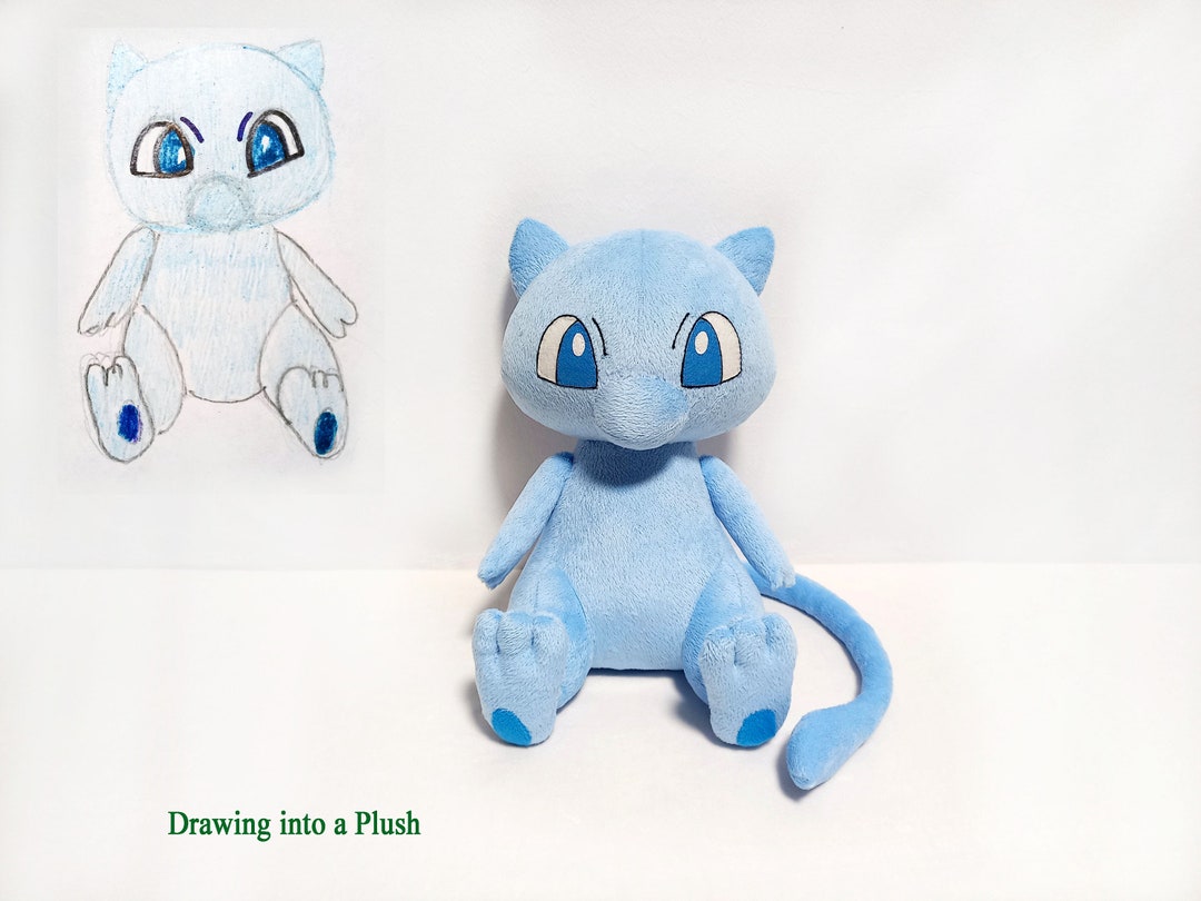 Custom Plush Just Like Shining Mew Pokemon Plush Inspired Plush ...