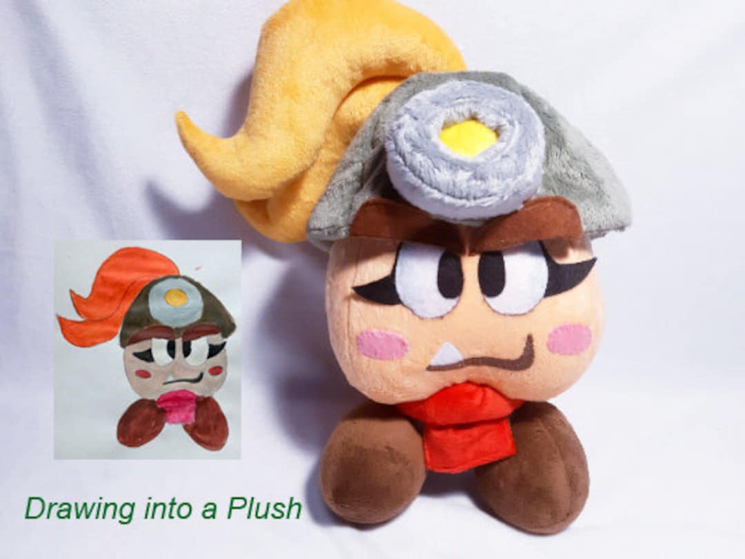 Custom Plush Just Like Goombella Paper Mario Inspired Funmade ...