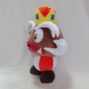 Custom Plush Just Like Paper Mario Goomba King Goomboss Inspired ...