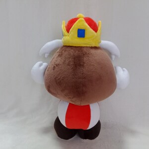 Custom Plush Just Like Paper Mario Goomba King Goomboss Inspired ...