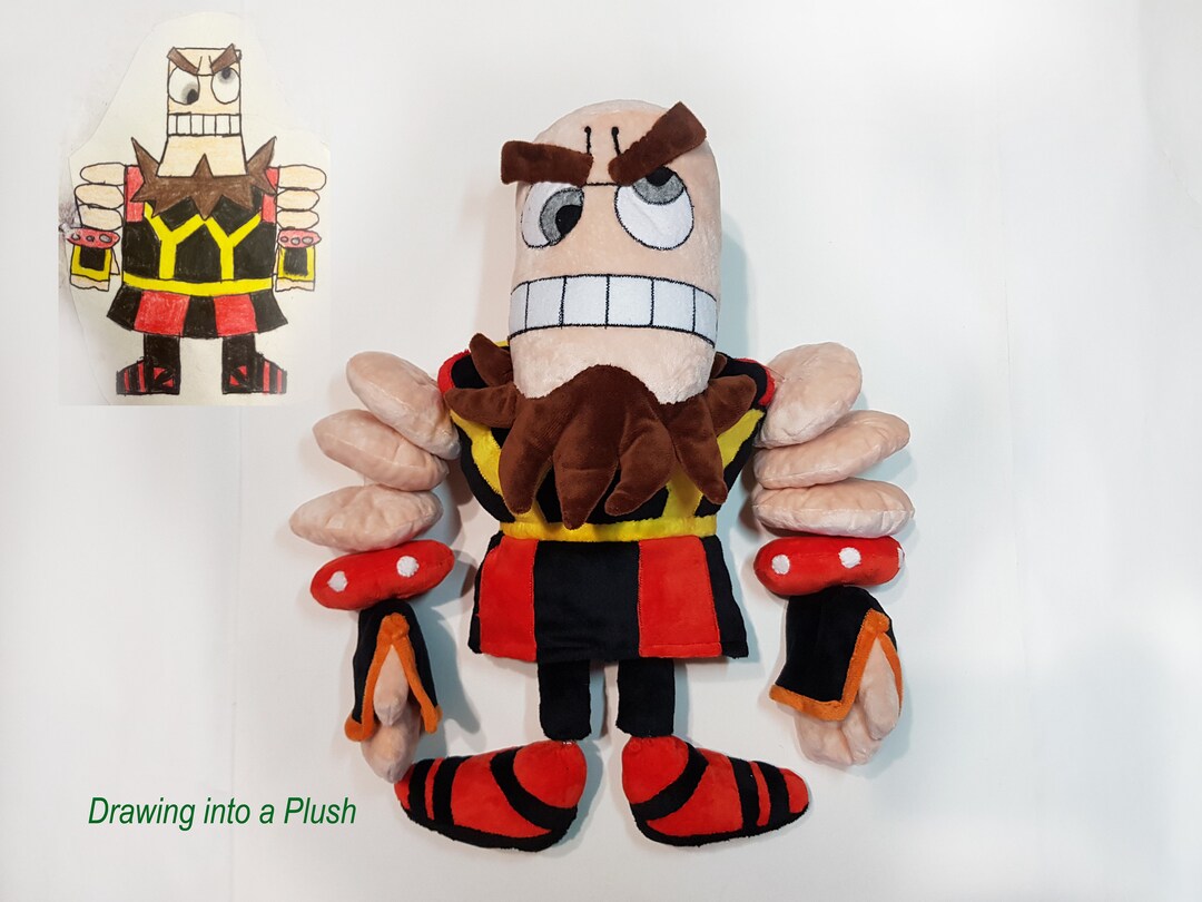 Custom Plush Just Like Chunks Super Paper Mario Inspired, Funmade ...