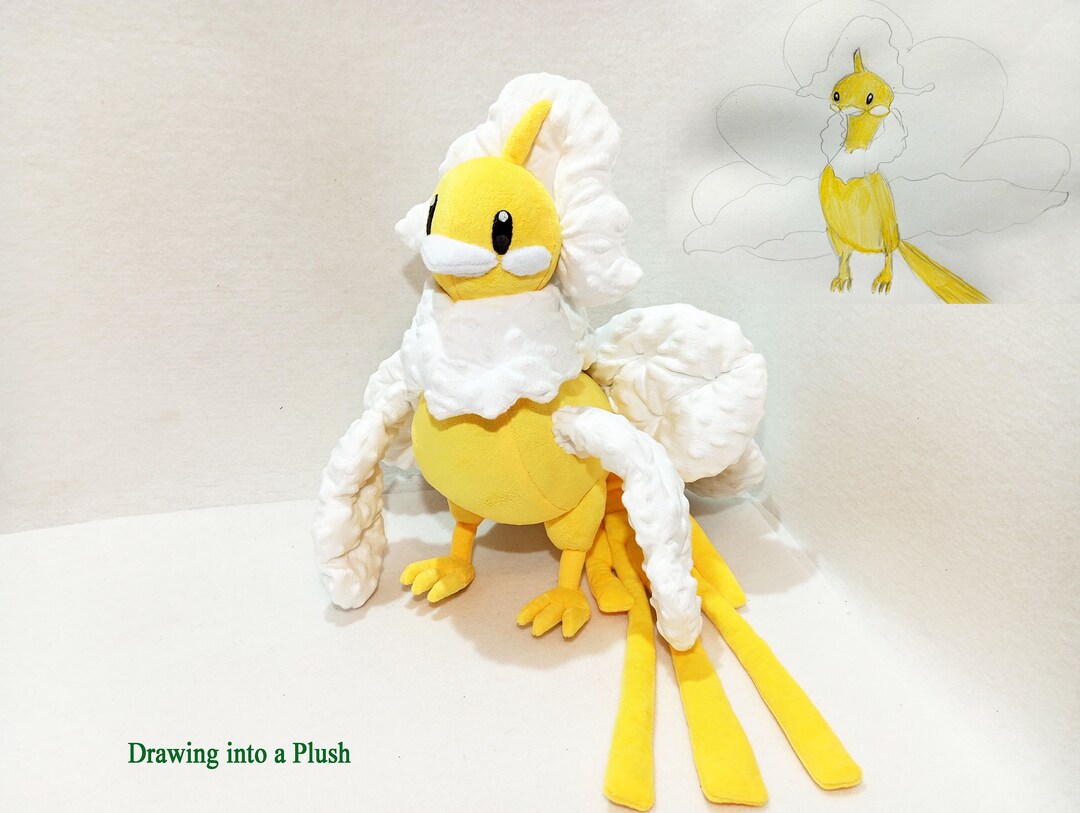 Custom Plush Just Like Altaria Pokémon Inspired, Funmade, Unofficial ...