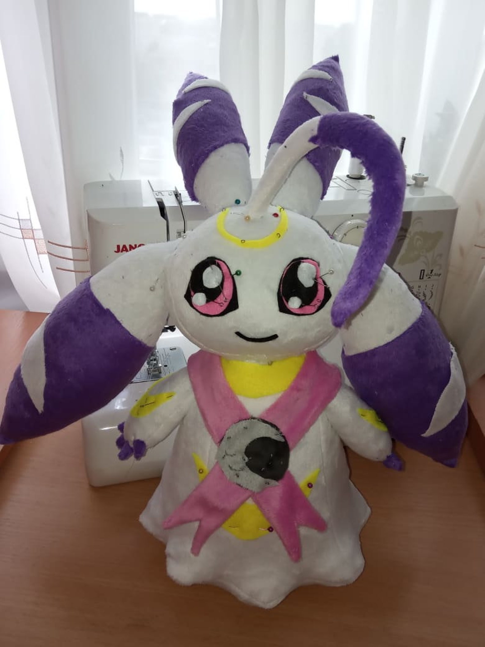Custom Plush Just Like Lunamon Digimon Toy Inspired funmade - Etsy UK
