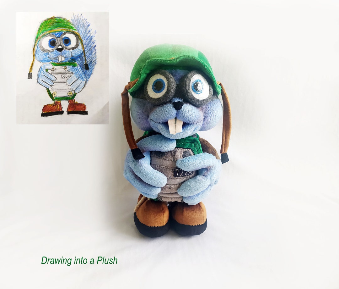 Сustom Plush Just Rodent the Squirrel From Conkers Bad Fur Day Inspired ...