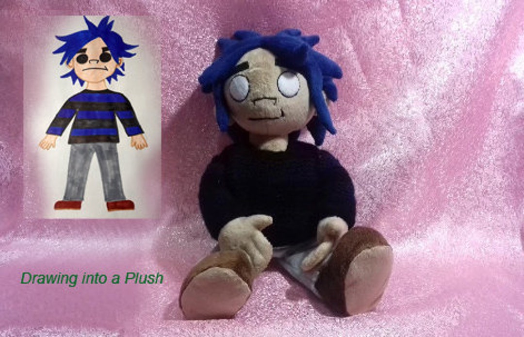 Custom Plush Just Like Gorillaz Inspired, Funmade Unofficial, Handmade ...