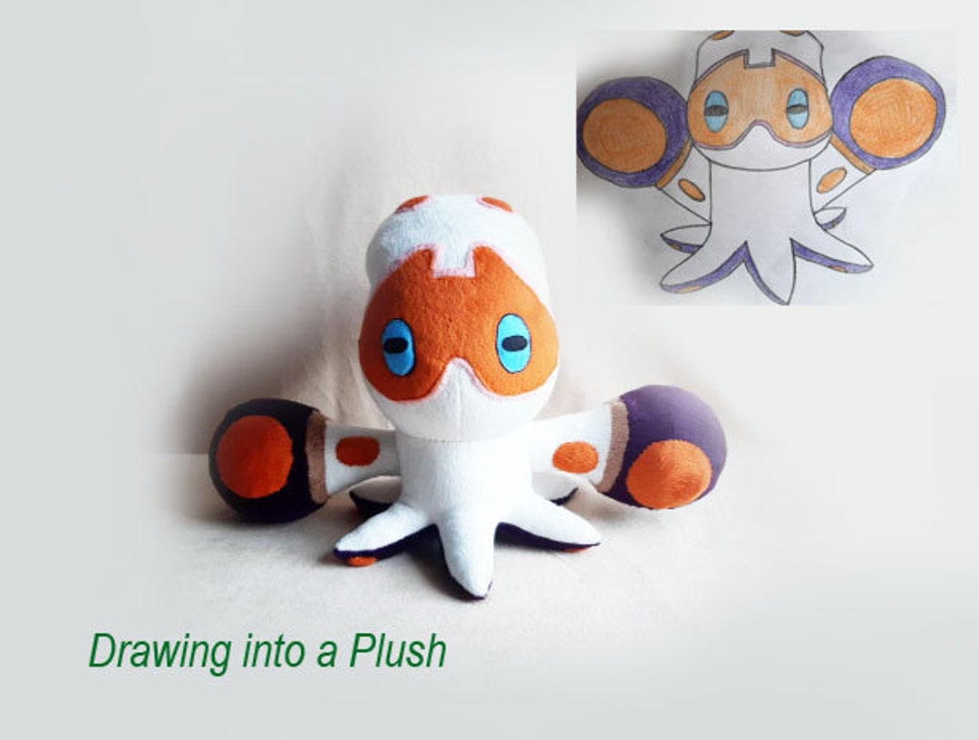 Custom Plush Just Like Pokemon Clobbopus Tantrum Tatakko Inspired ...