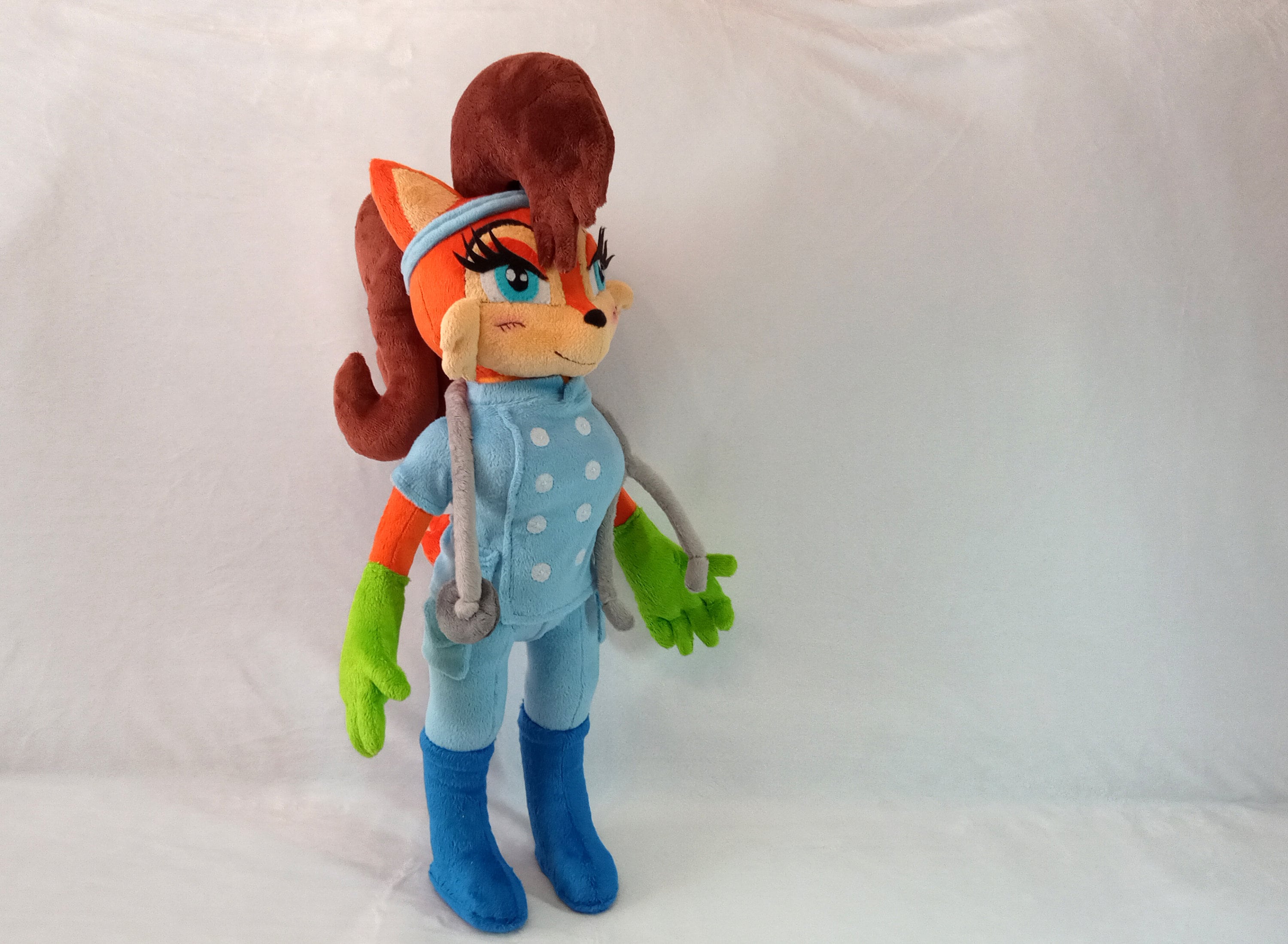 Custom Plush Just Like Sally Acorn Sonic the Hedgehog in - Etsy Hong Kong