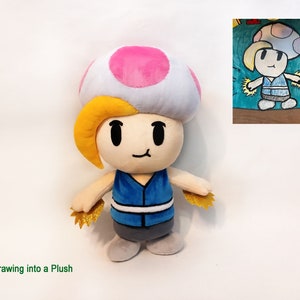 Custom Plush Just Like Prince Mush Paper Mario Inspired funmade ...