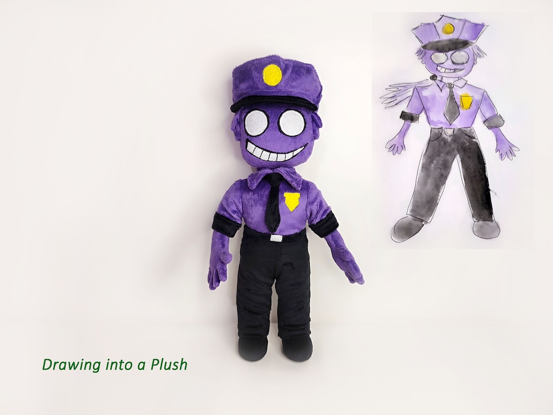 Custom Plush Just Purple Guy From Five Nights at Freddy's Inspired ...