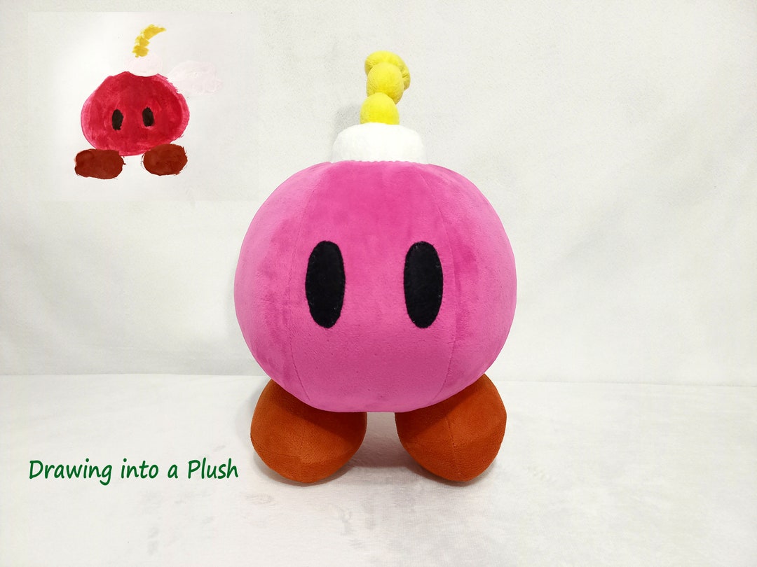 Custom Plush Just Like Bombette Super Mario Inspired (funmade ...