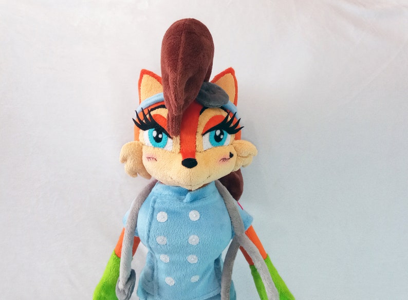 Custom Plush Just Like Sally Acorn Sonic the Hedgehog in - Etsy