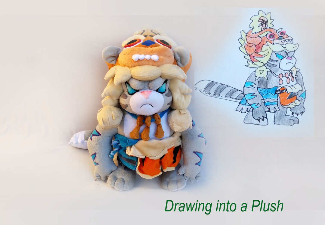 Custom Plush Just Like Luo Lei From Game Gunfire Reborn Inspired Funmade Unofficial, Handmade to ...