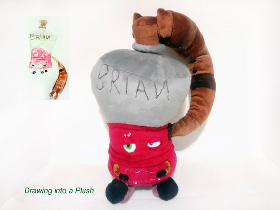 Custom Plush Just Like Igor brain Inspired Funmade - Etsy