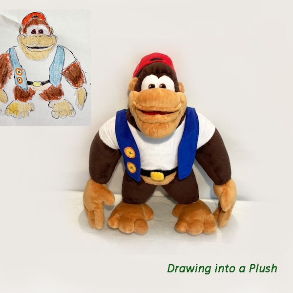 Dixie Kong Plush - Etsy