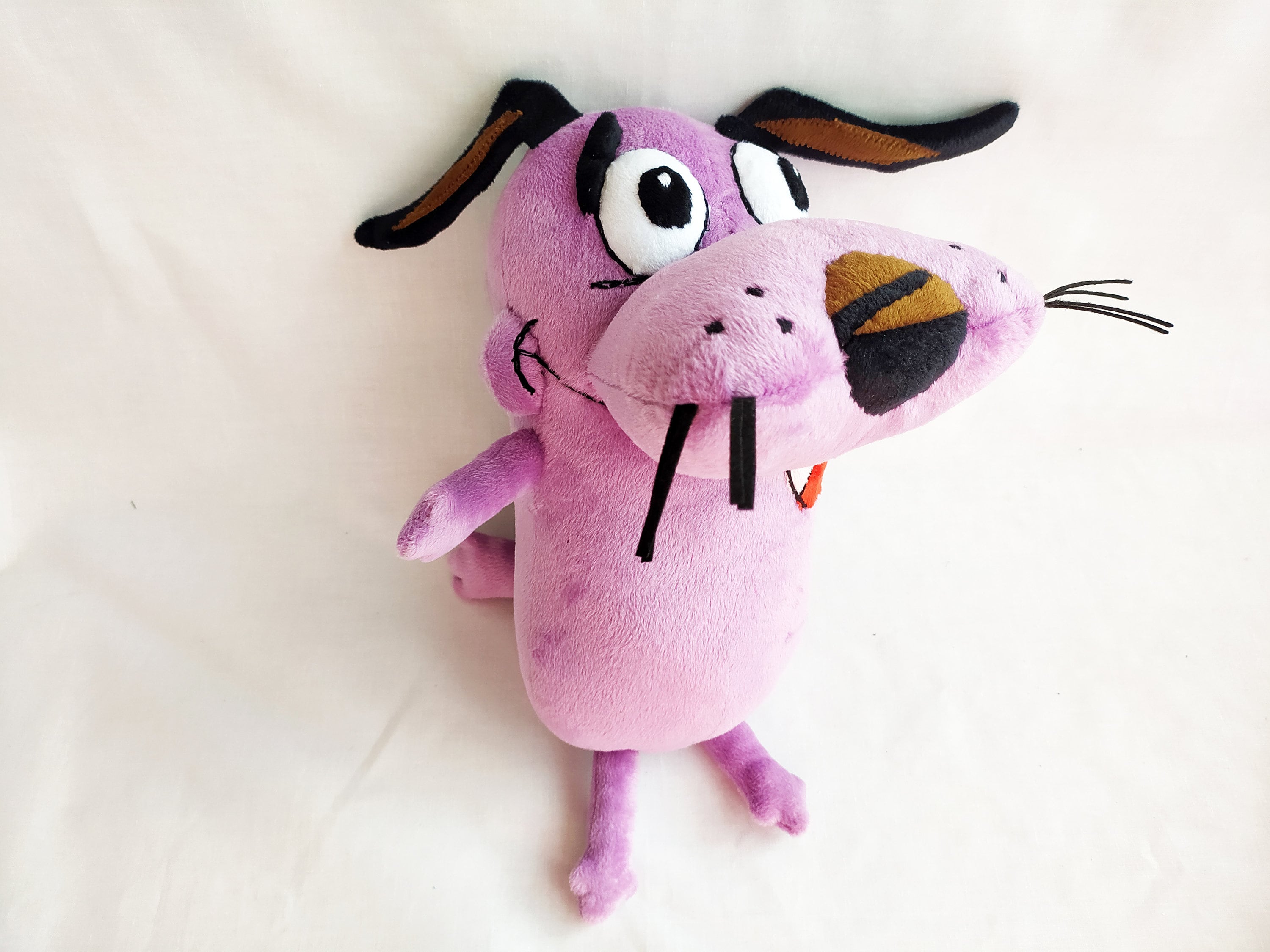 Custom Plush Just Like Courage the Cowardly Dog Inspired - Etsy UK