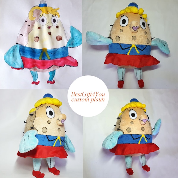 Spongebob Mrs Puff Plush - Etsy