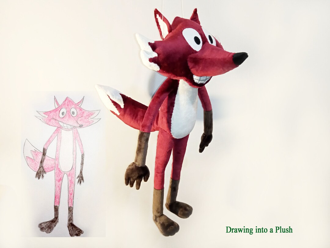 Custom Plush Toy Just Like Foxie From Eena Meena Deka Inspired funmade Not Official, Handmade to ...