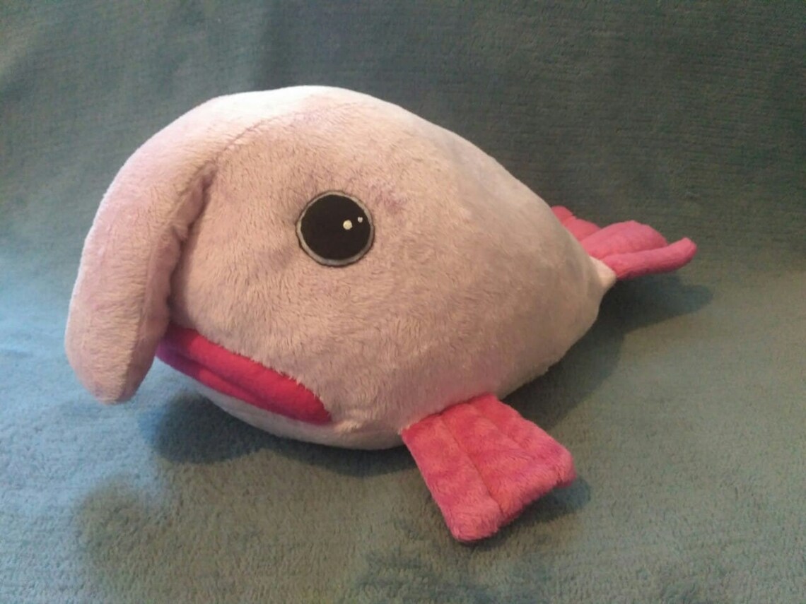 Blobfish plushie handmade kawaii blobby fish stuffed soft | Etsy