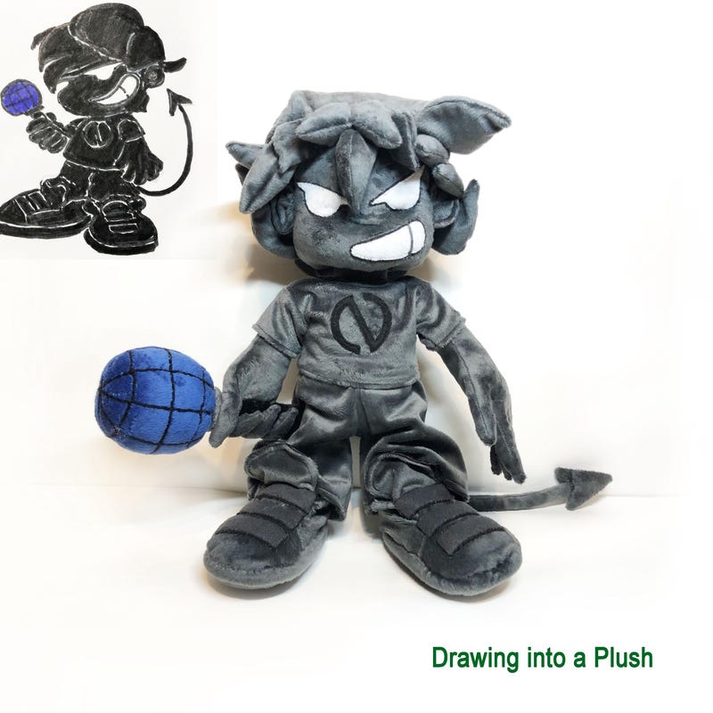 Boyfriend Plush Friday Night Funkin - Etsy