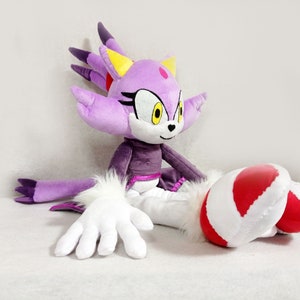 Custom Plush Just Like Blaze the Cat Inspired Funmade Unofficial ...