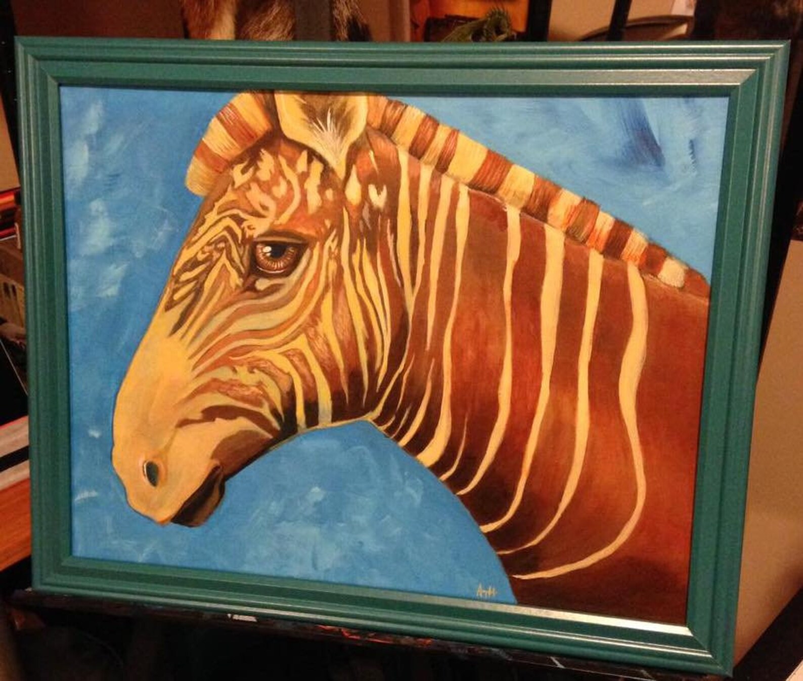 Quagga Framed Original Painting Extinct Animal Art Zebra - Etsy Israel