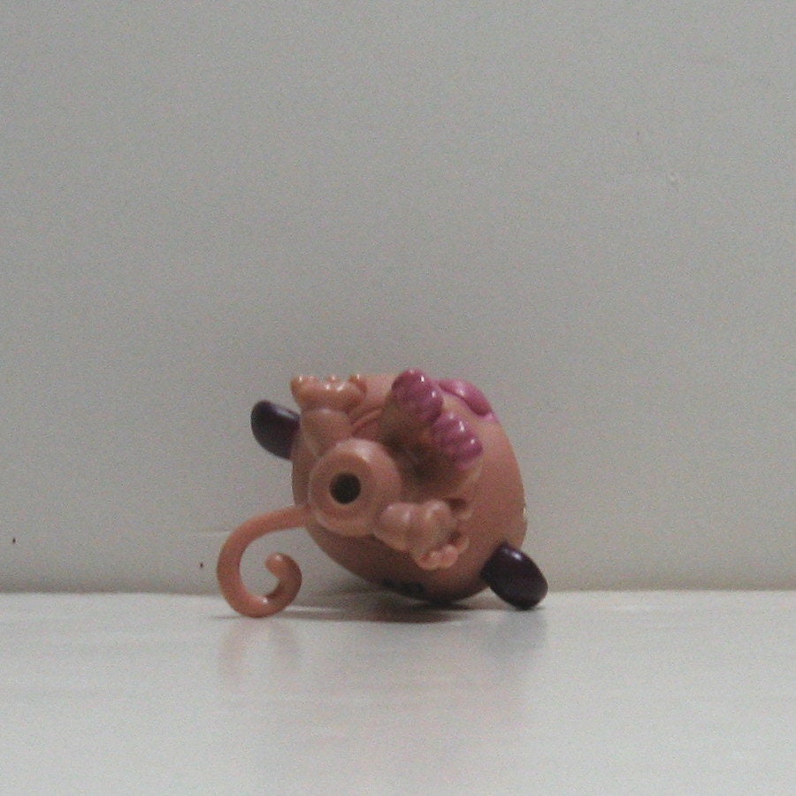LPS Littlest Pet Shop Authentic 2006 Sitting Pink With Brown Baby ...