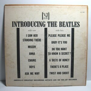 Vintage 1964 "introducing the Beatles" Vinyl Album VJLP 1062 Long ...