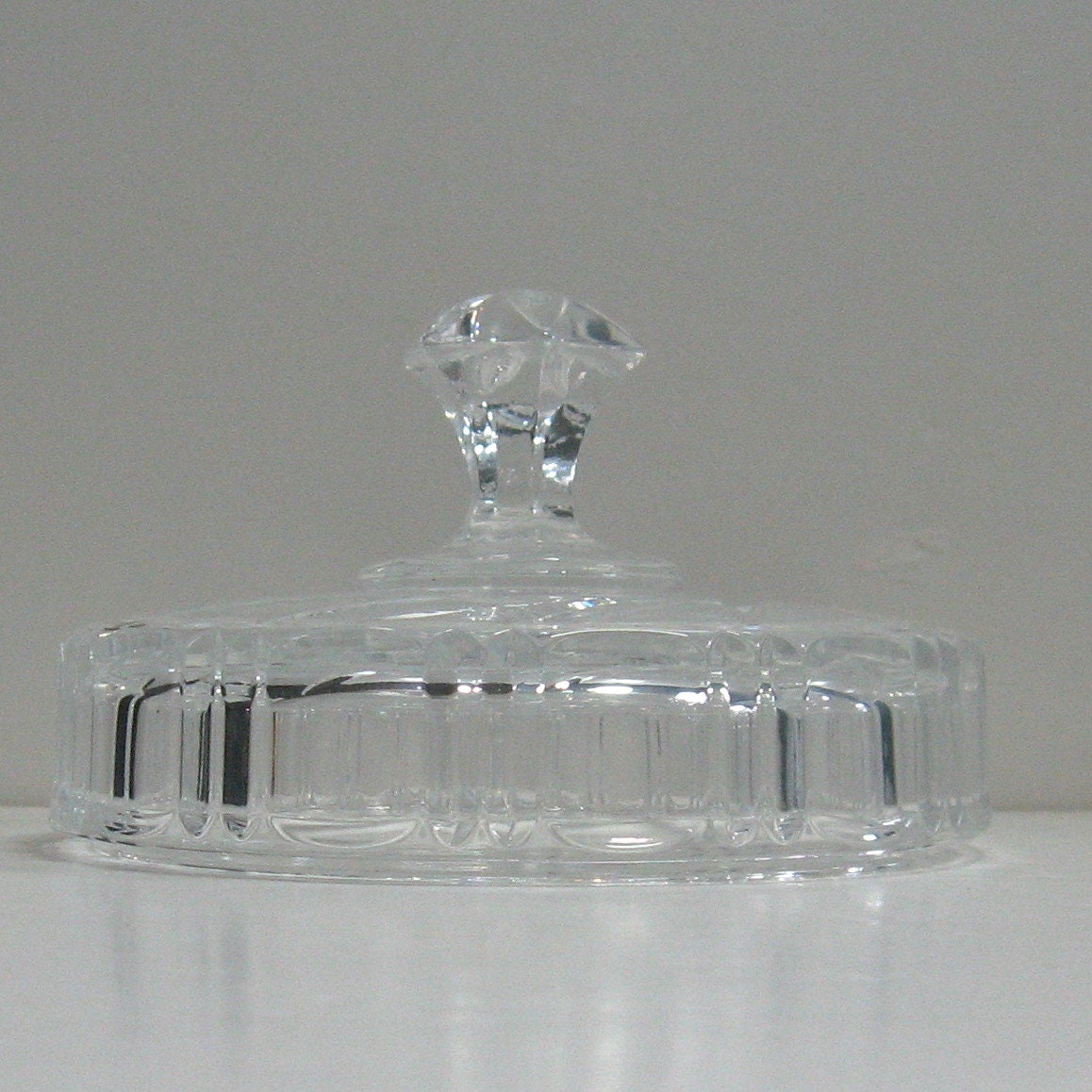Vintage 1980s 24% Fine Lead Crystal, Sparkling Mini English Biscuit ...