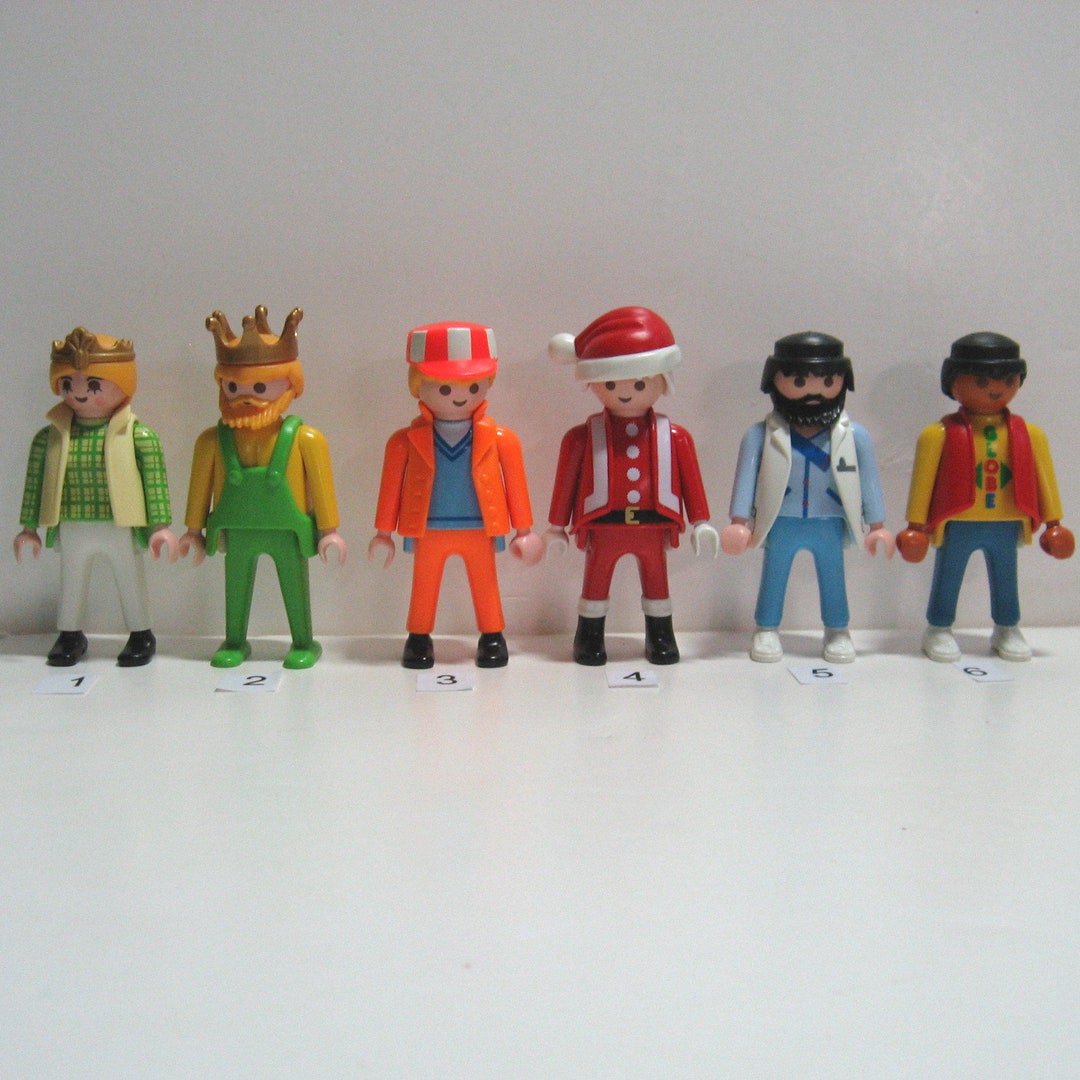 Vintage Early 1990s, 1-1974 Playmobil Adult Characters, Geobra ...