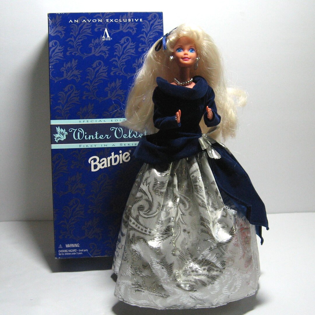Vintage 1995 "winter Velvet" Barbie Doll, First in a Special Edition ...