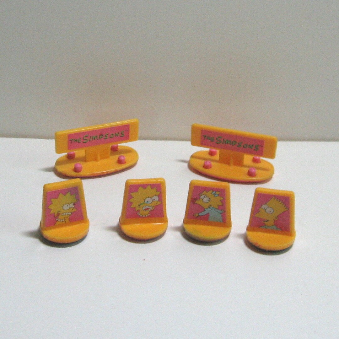 Vintage 1980s the Simpsons Children, Rubber Stamps Set, Bart, Lisa ...