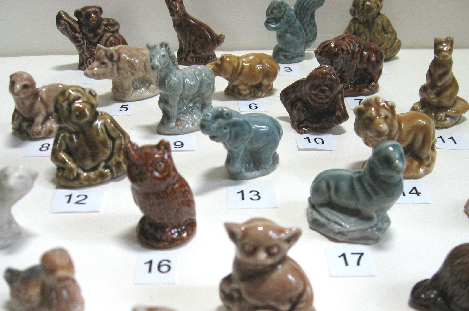 Vintage 1970s - 1980s Red Rose Tea Ceramic Animals Figurines by Wade of ...